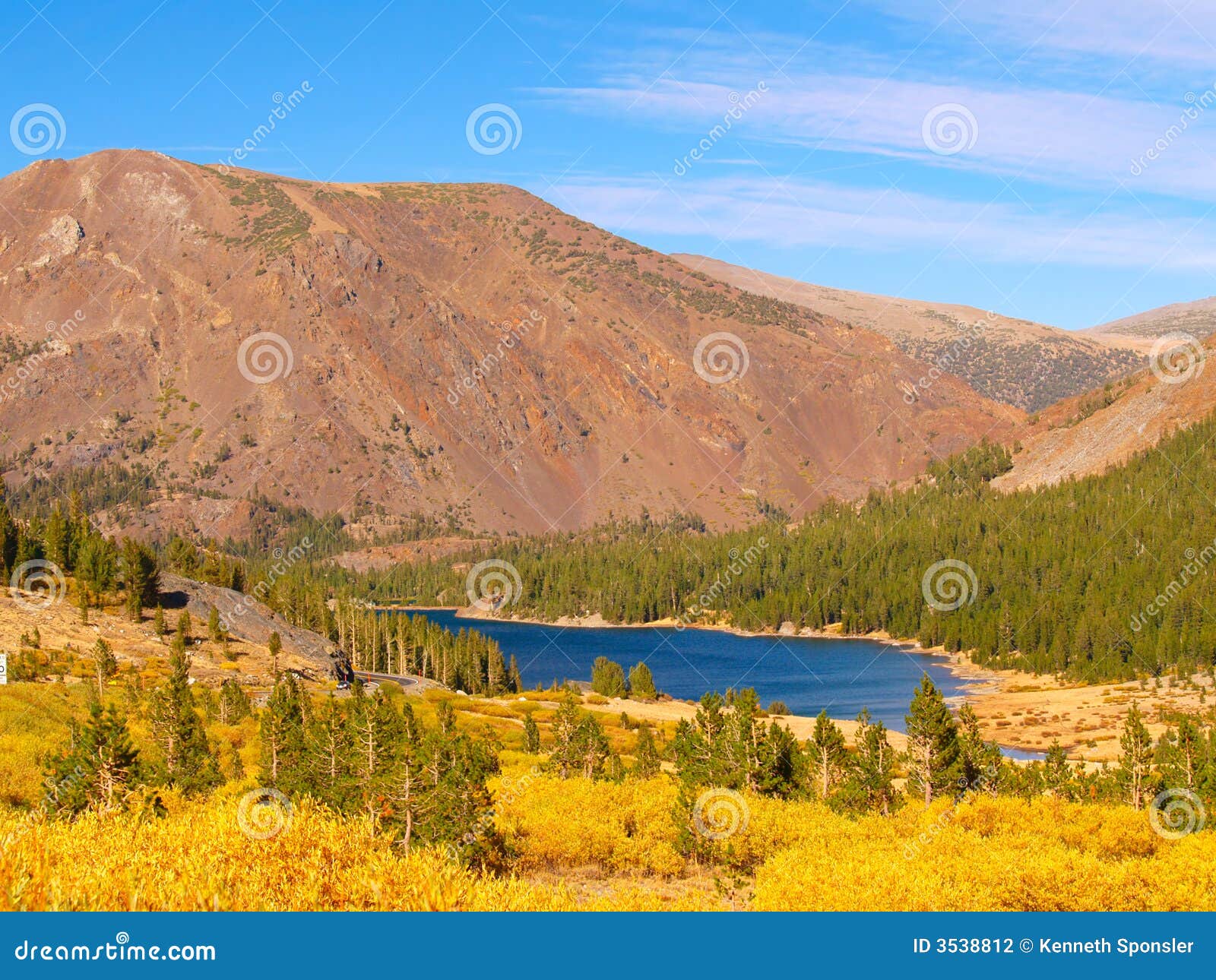 High mountain lake stock photo. Image of california, clear - 3538812