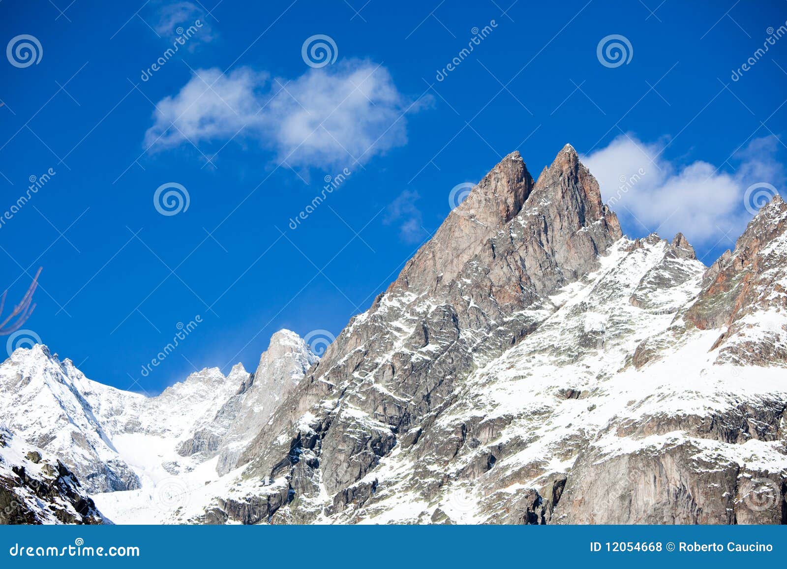 High mountain peak stock photo. Image of white, aosta - 12054668