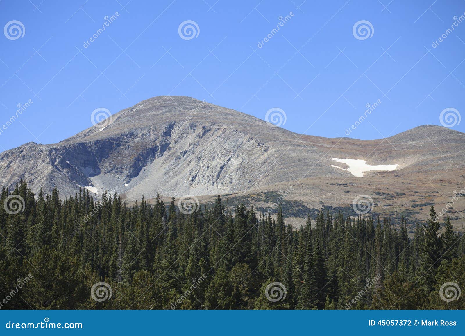 High Mountain Peak stock photo. Image of pine, outdoors - 45057372