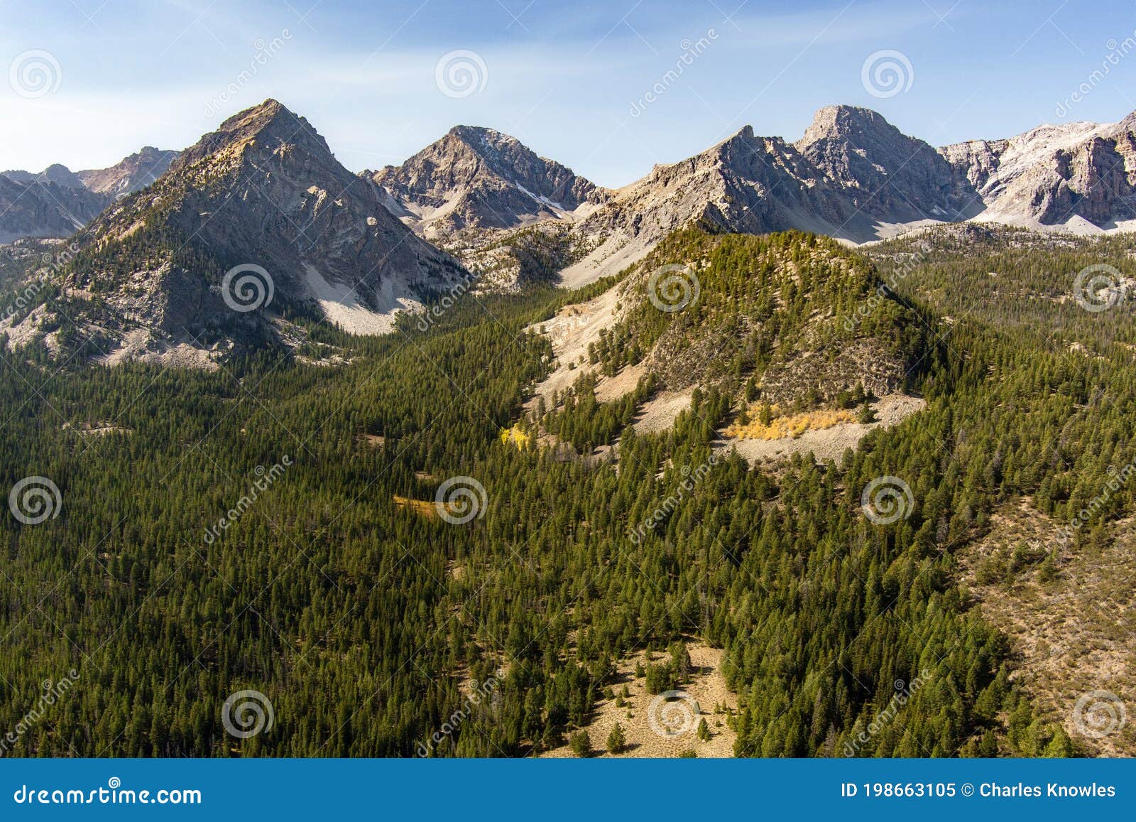High Mountain Peaks of the Lost River Range Idaho Stock Image - Image ...