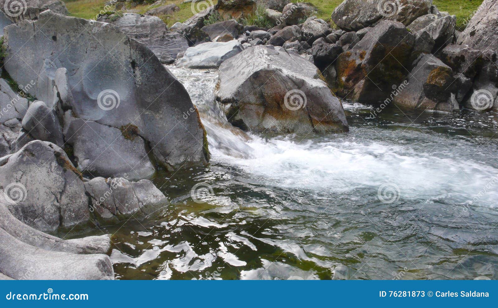 High mountain river stock image. Image of landscape, narrow - 76281873