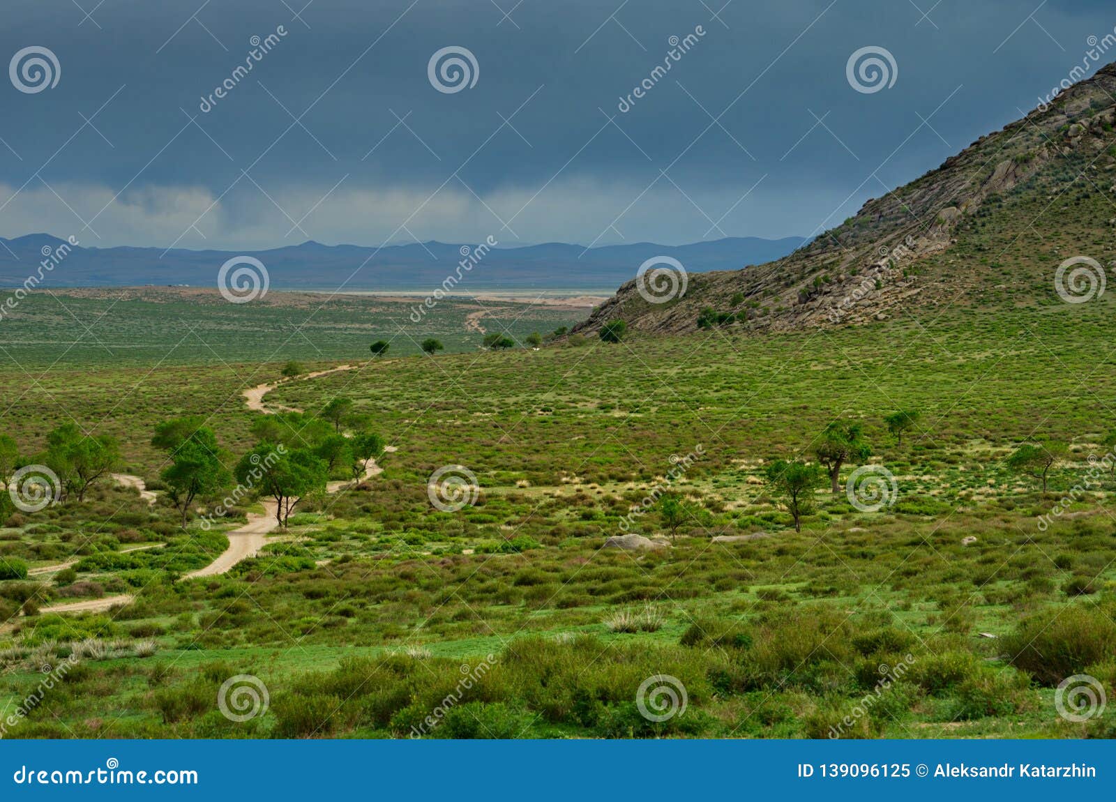 High-mountain Steppes of Mongolia Stock Image - Image of highmountain ...