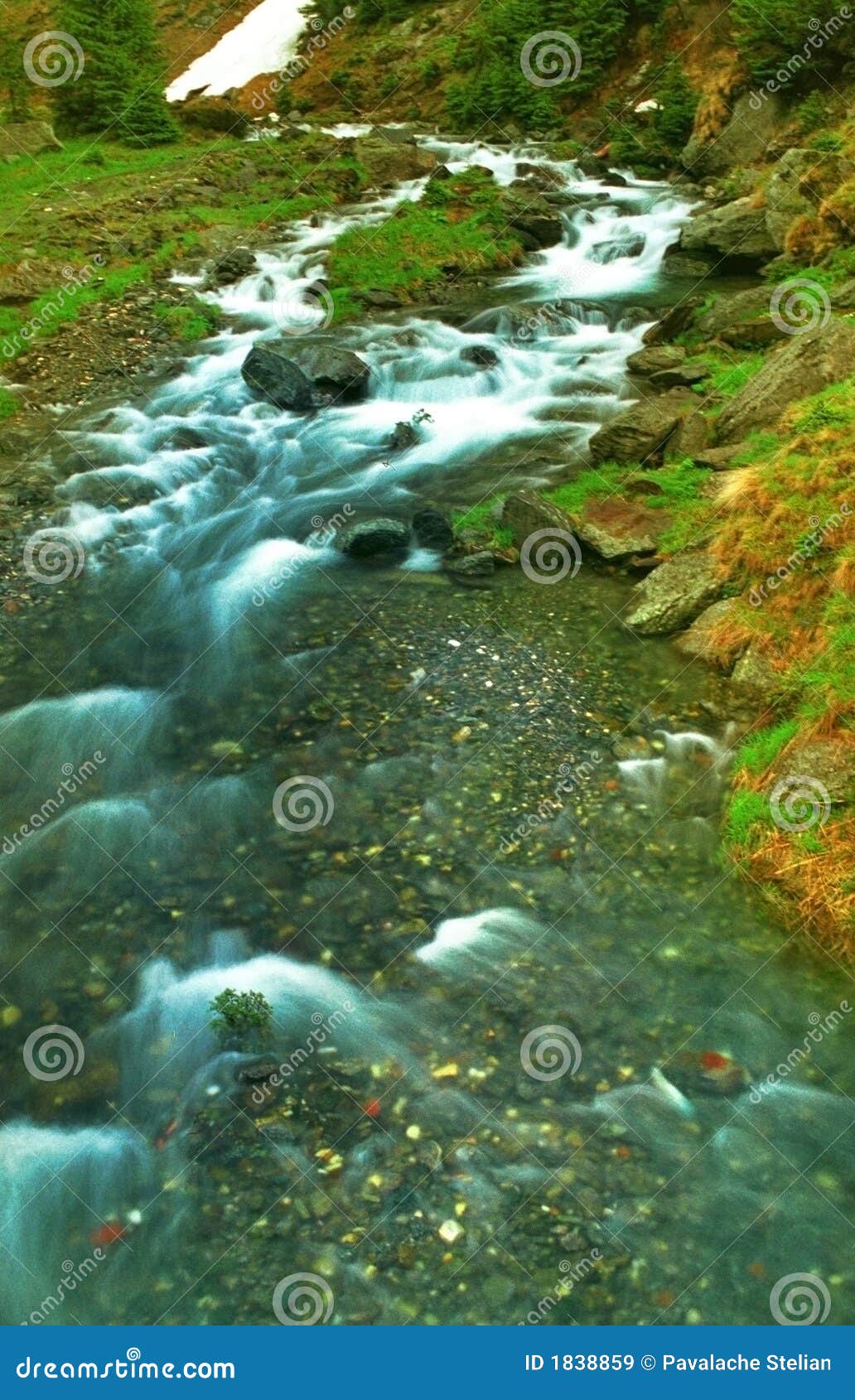 High Mountain Stream stock image. Image of cascading, romania - 1838859