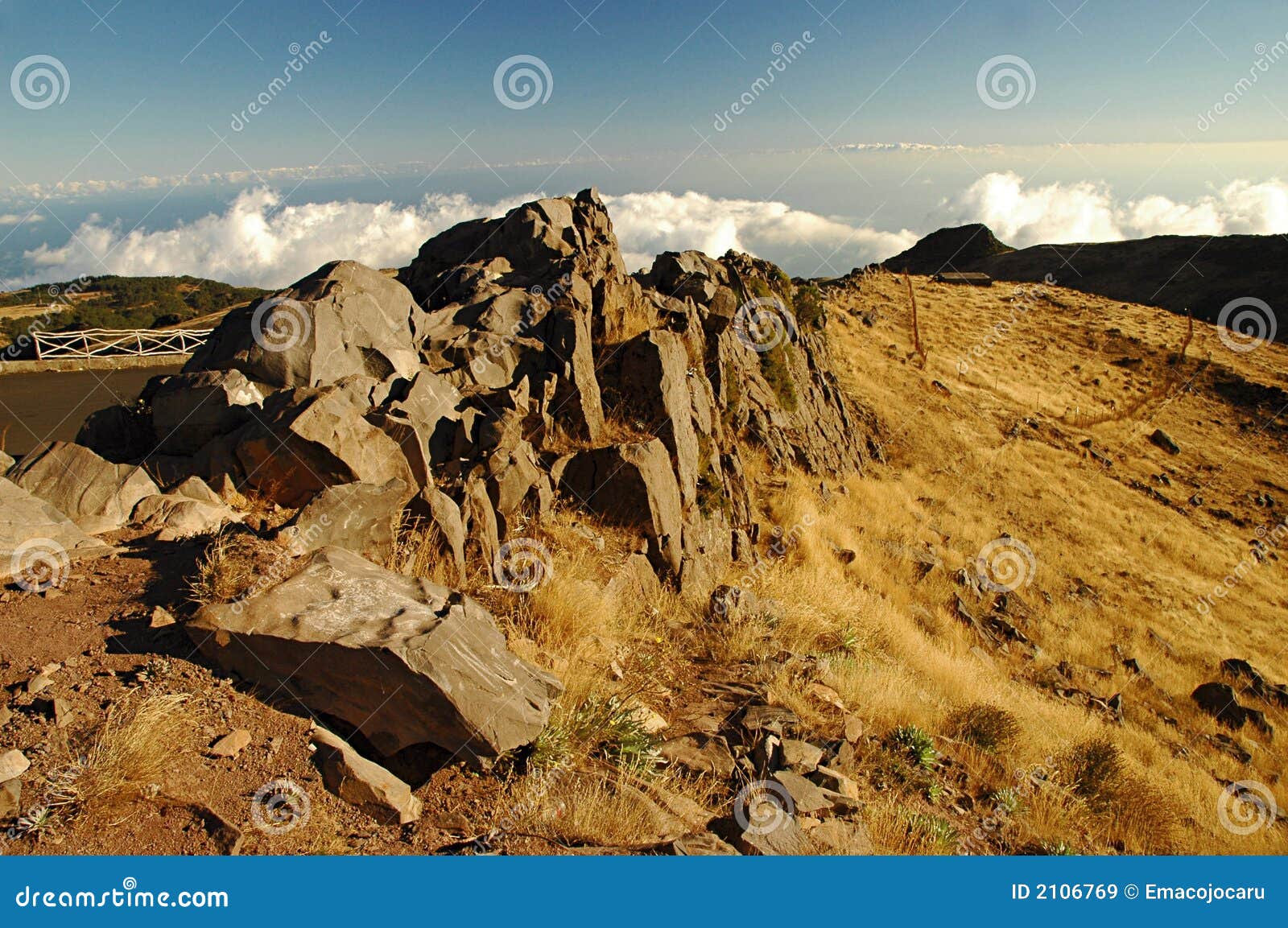 High on the Mountains of Madeira, Above the Clouds Stock Image - Image ...