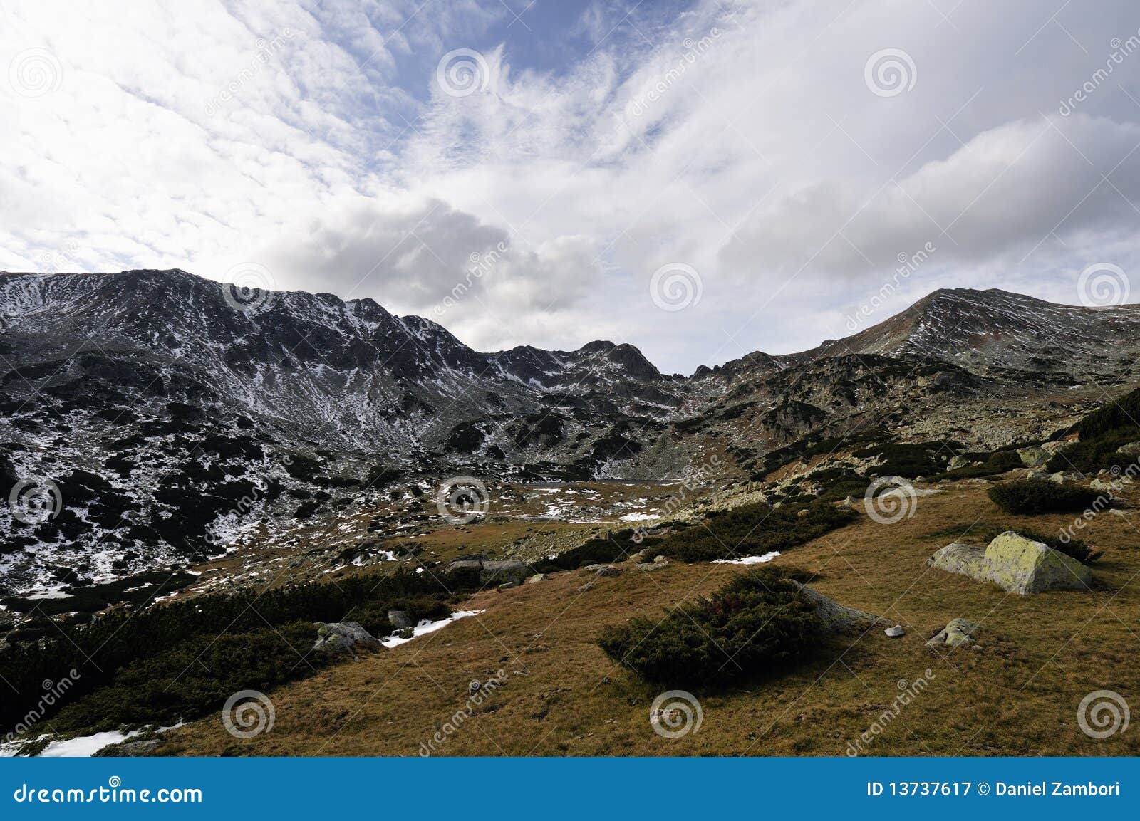 High Mountains Scape with Snow Stock Image - Image of mountains, white ...