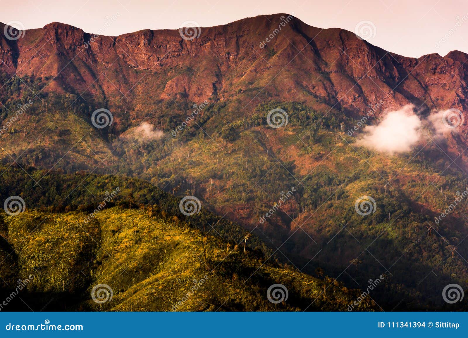 High Mountains without Trees and Red . Stock Photo - Image of national ...