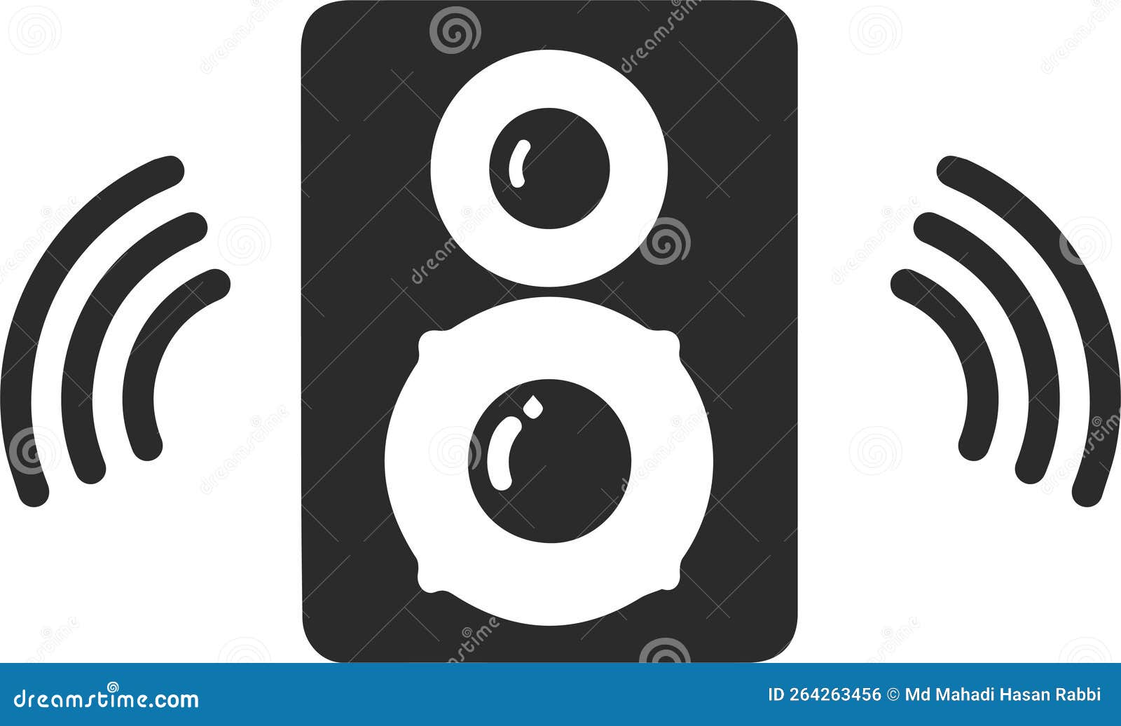 High Noise Level Icon, High Sound, Loud Sound Noise Black Vector Icon ...