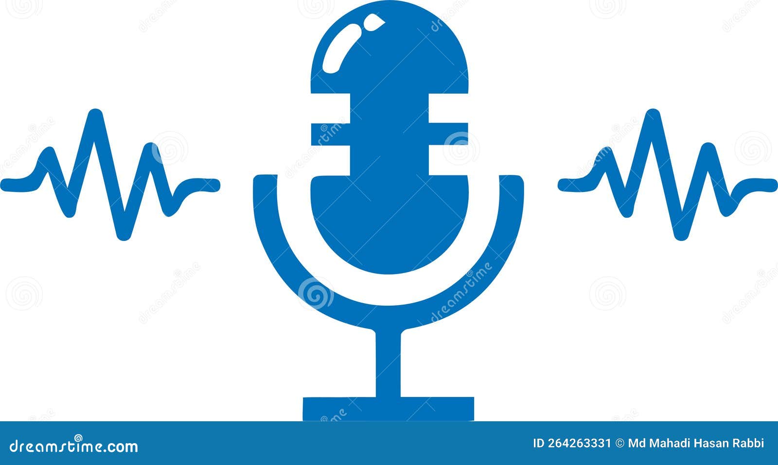 High Noise Level Icon High Sound Loud Sound Noise Blue Vector Icon Stock Vector