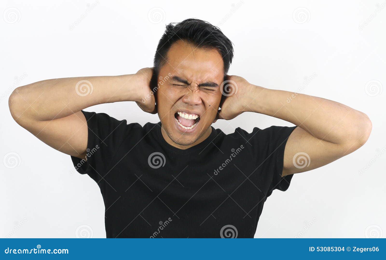 High noise stock photo. Image of hands, screaming, people - 53085304