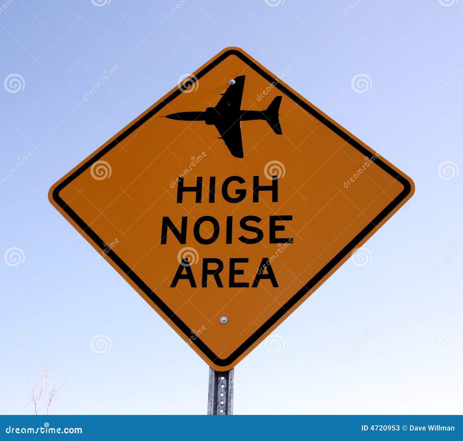 High noise traffic sign stock image. Image of danger, drive - 4720953