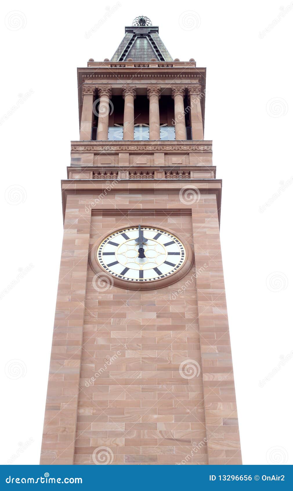 High Noon stock photo. Image of clock, face, isolated - 13296656