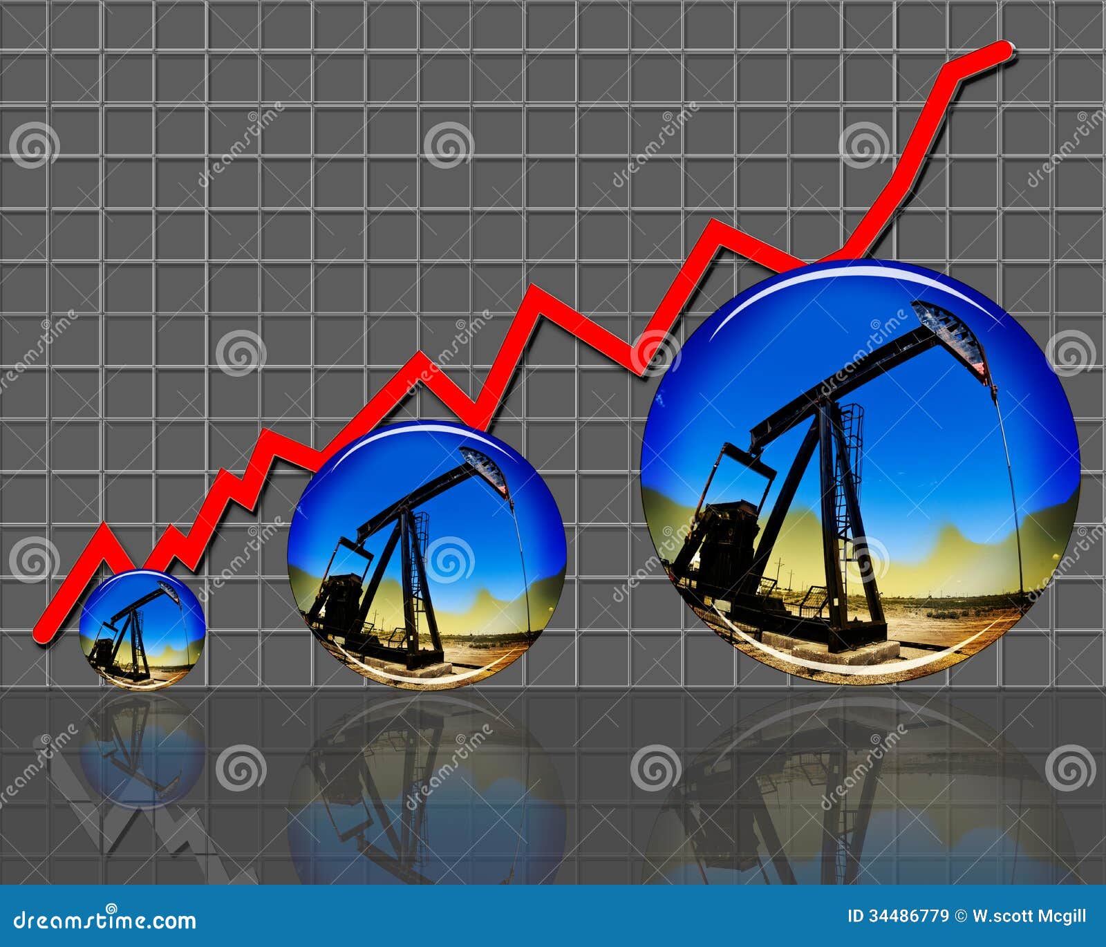 High Oil Prices. stock illustration. Illustration of drill - 34486779