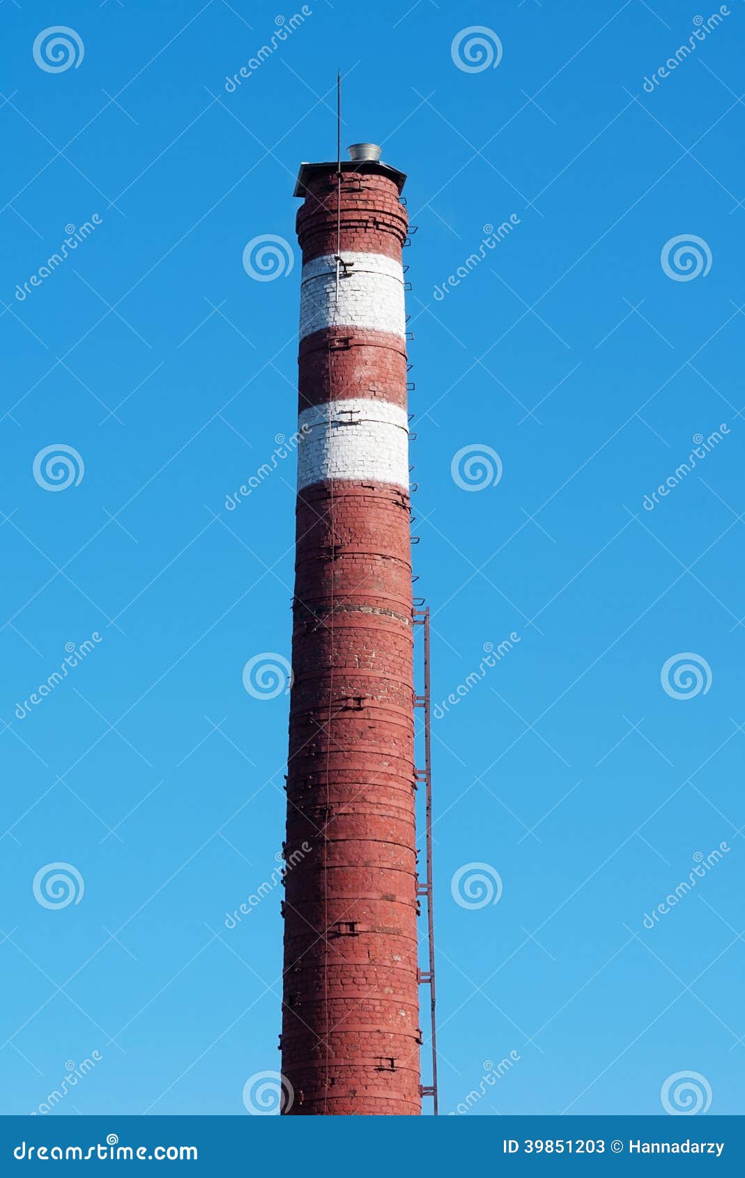 High old brick chimney stock image. Image of lightning - 39851203