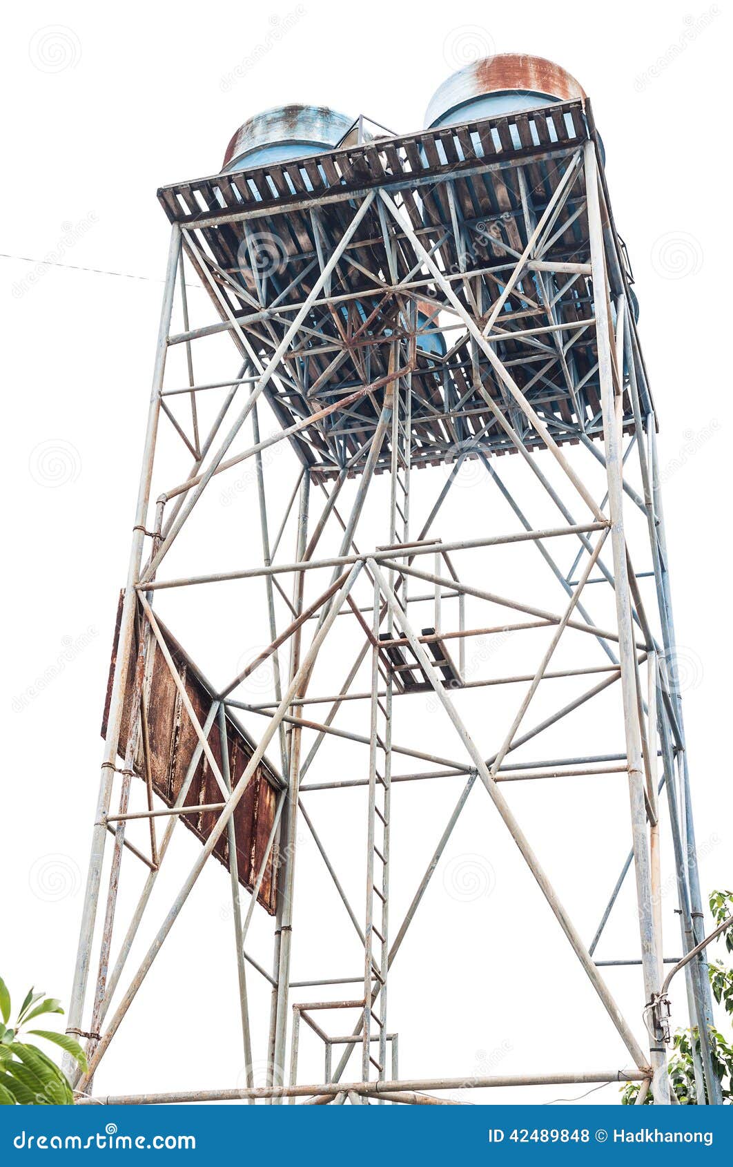 High old water tank stock photo. Image of thailand, steel - 42489848