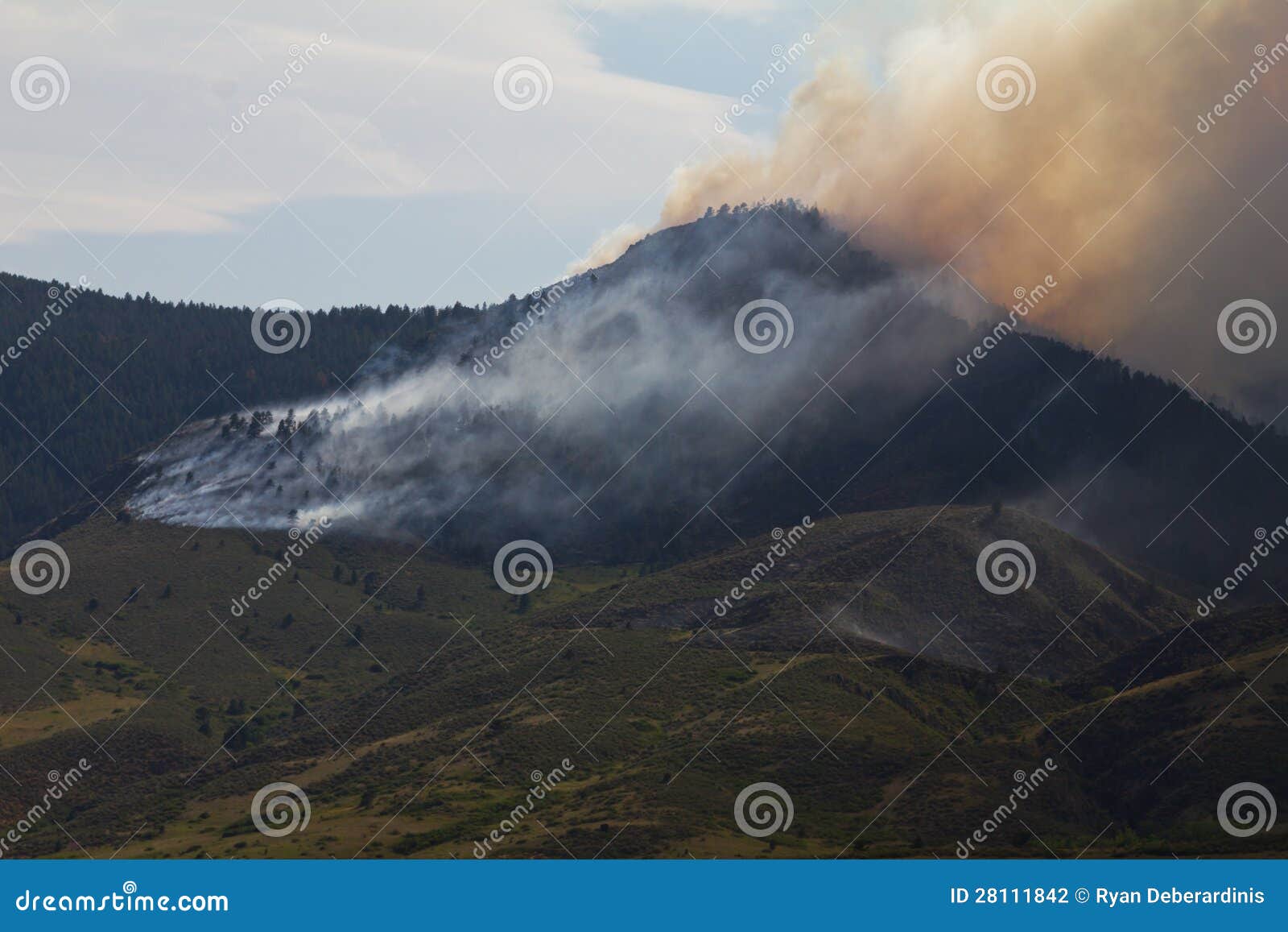 High Park Wild Fire in Colorado Panoramic Stock Photo - Image of ...