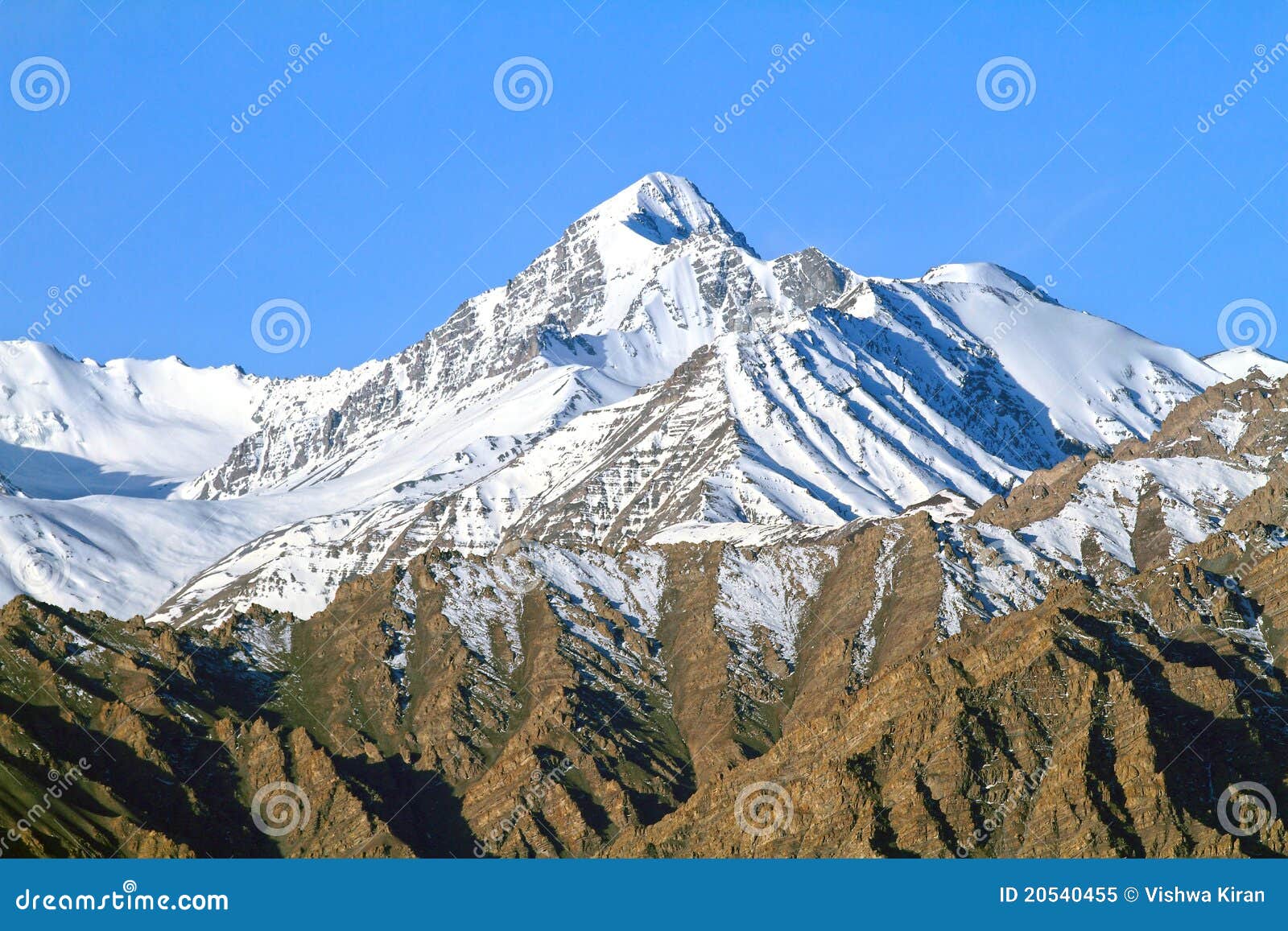 High Peak in the himalayas stock image. Image of ladakh - 20540455