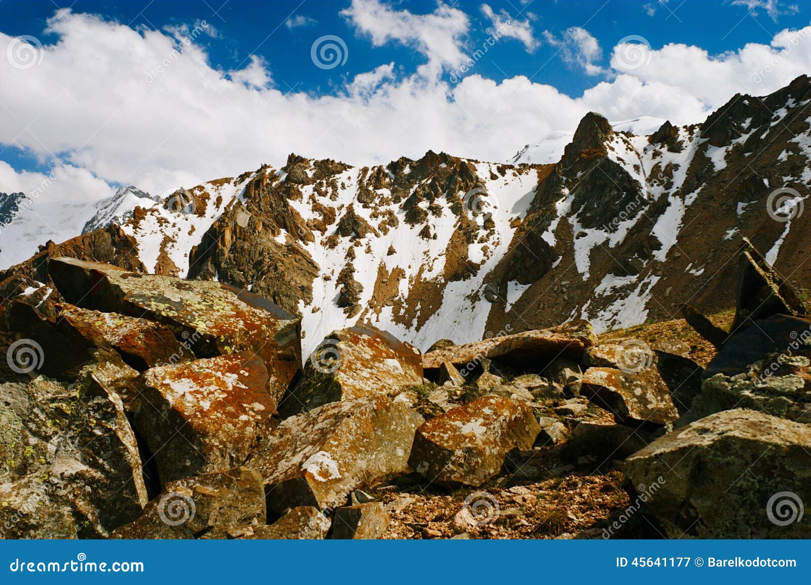High peak with snow stock image. Image of horizon, majestic - 45641177