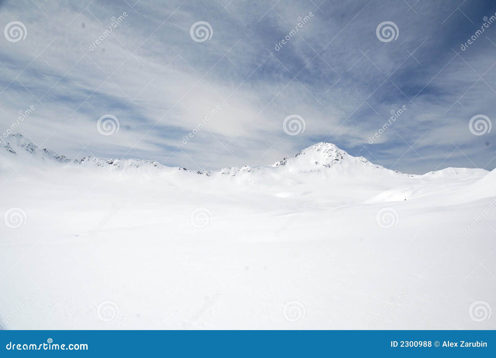 High peak snowfield stock photo. Image of panoramic, russia - 2300988