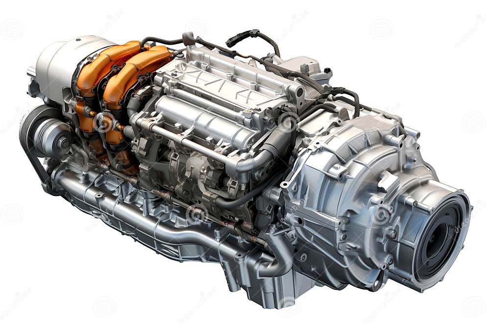 High-performance Automotive Engine Showcasing Advanced Engineering ...