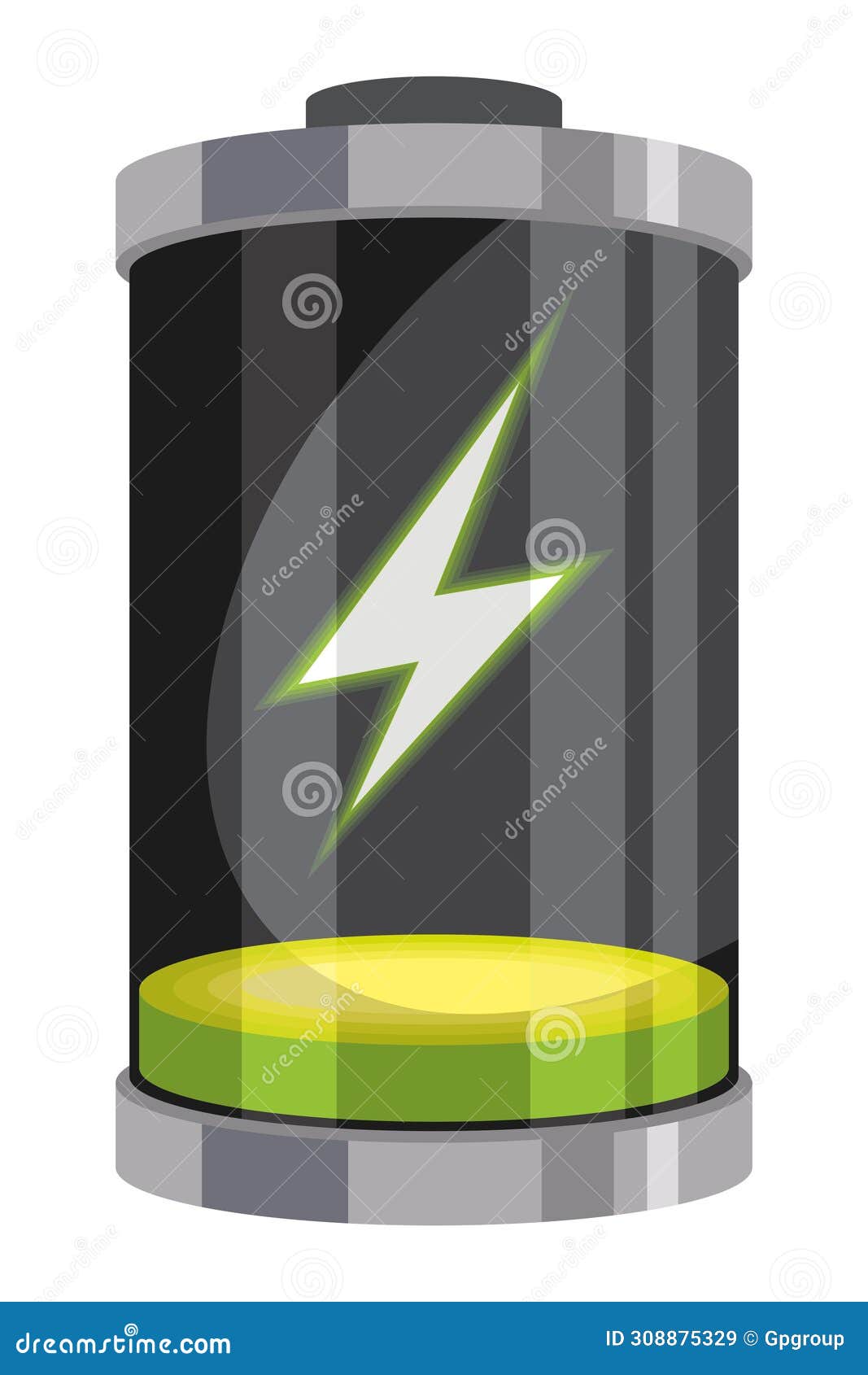 High Performance Battery Electric Stock Illustration - Illustration of ...