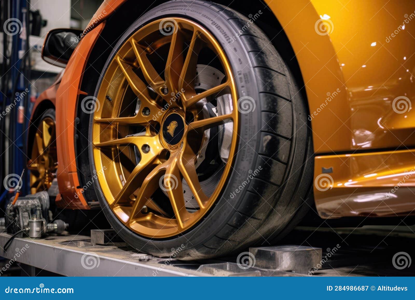 High-performance Brake System Installation Stock Illustration ...