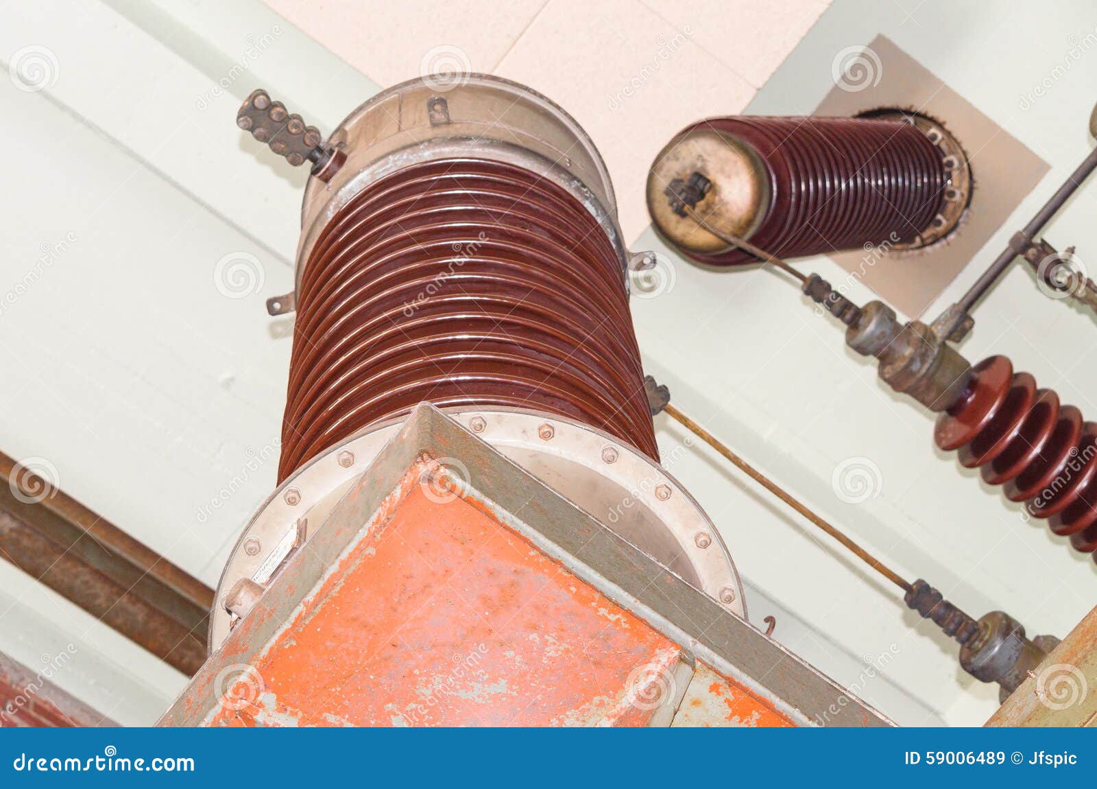 High Performance Electric Insulators Stock Image - Image of building ...