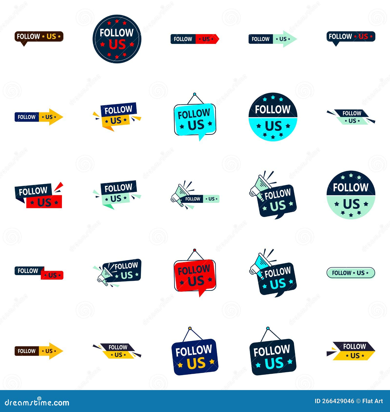 20 High-Performance Follow Us Graphic Elements for Instagram and ...