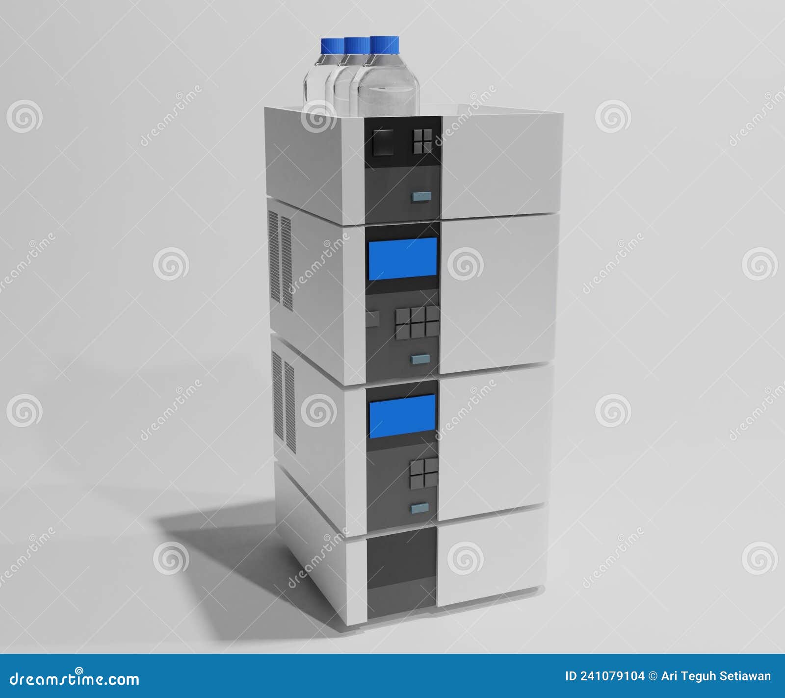 High Performance Liquid Chromatography or HPLC Equipment 3d Rendered ...