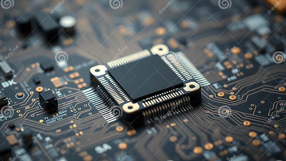 High-Performance Microchip with Sleek Minimalist Design for Advanced ...