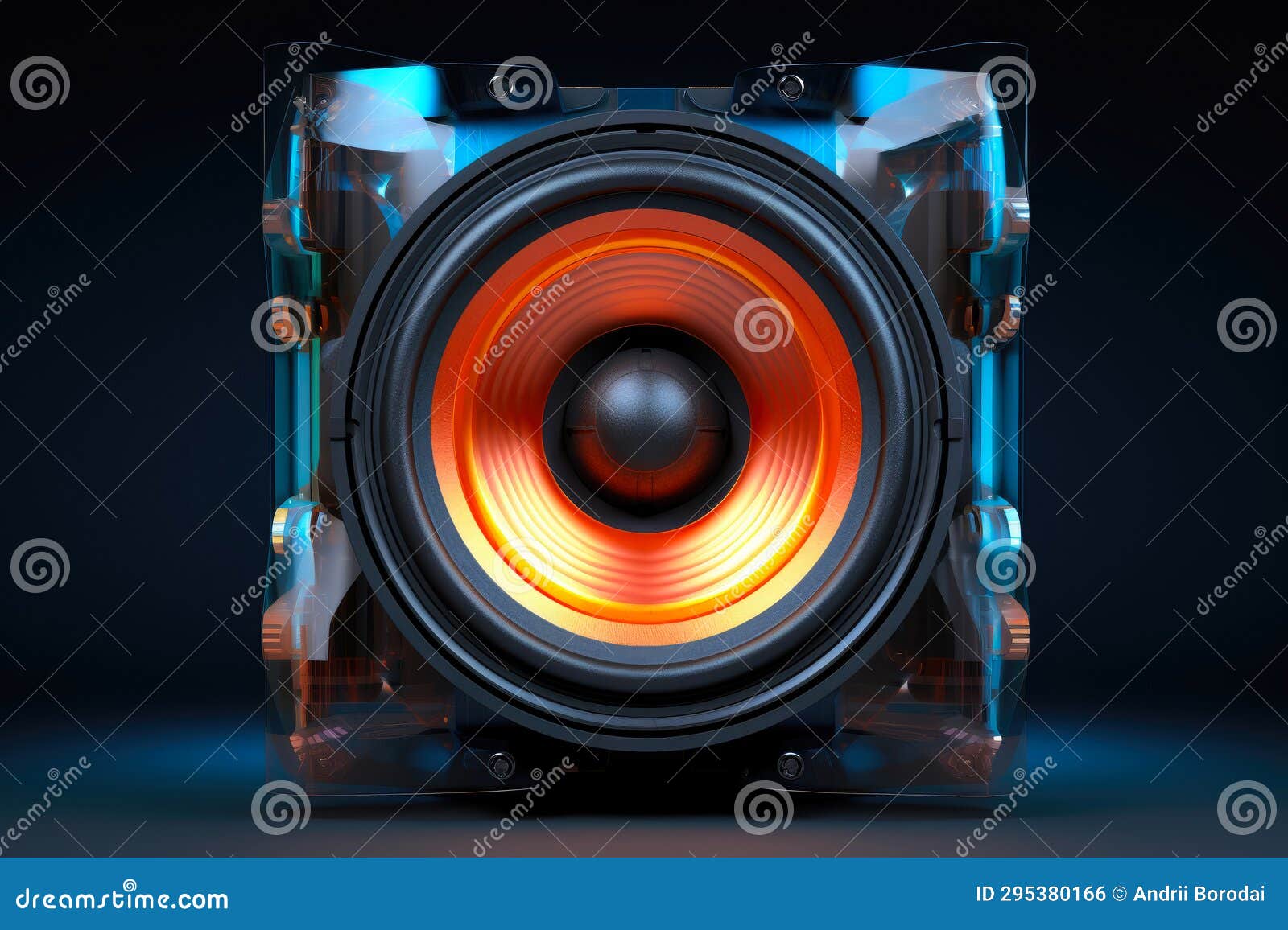 High-Performance Music Sound Speaker System. Stock Illustration ...