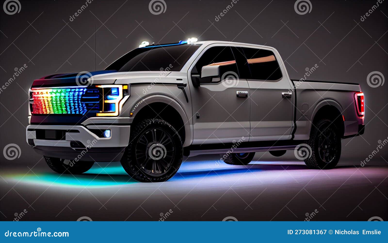 High Performance Pickup Truck Stock Illustration - Illustration of pick ...
