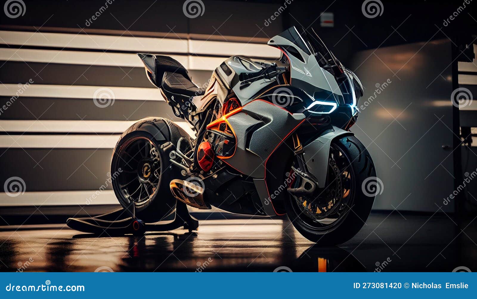 High Performance Superbike stock illustration. Illustration of ...