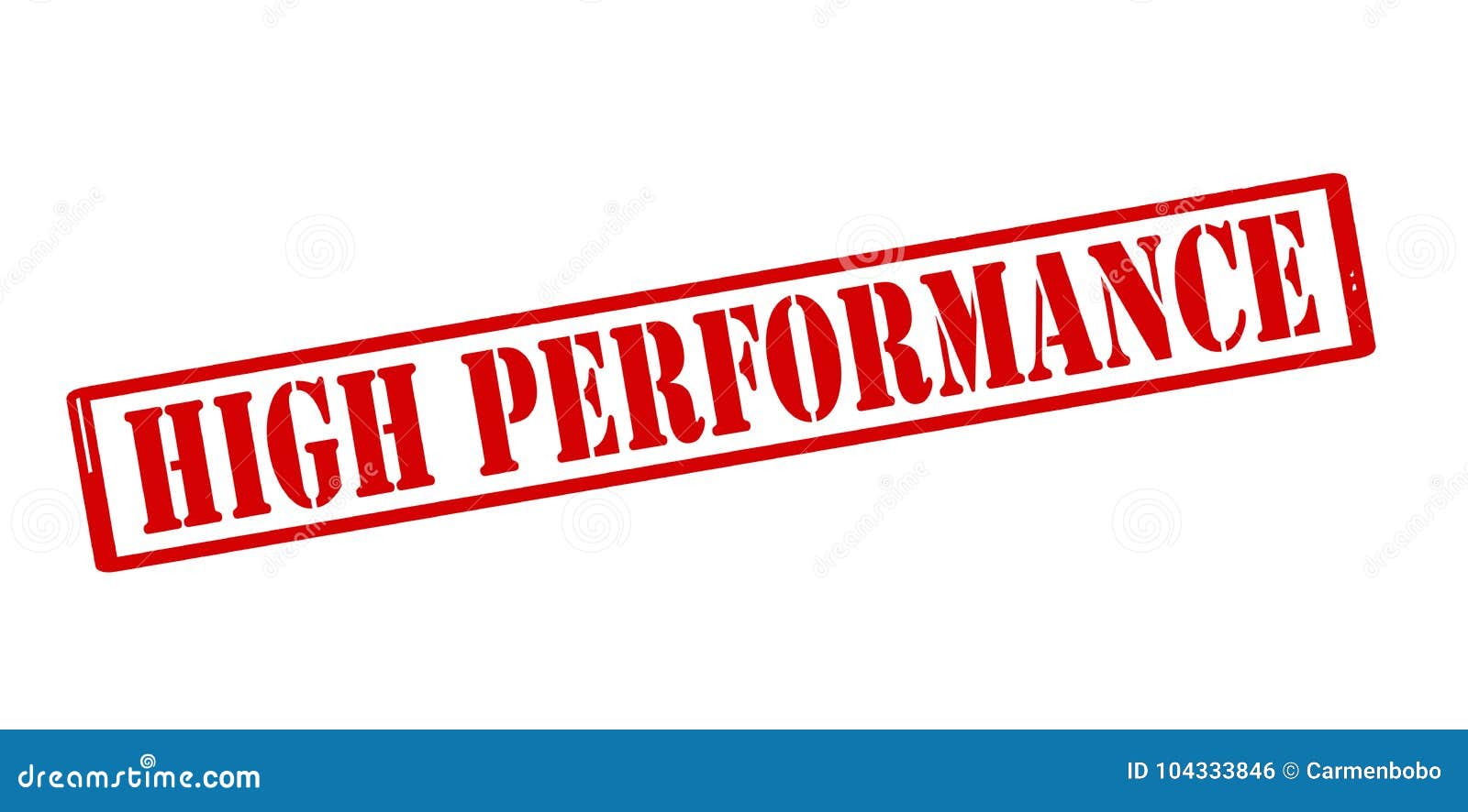 High performance stock vector. Illustration of text - 104333846
