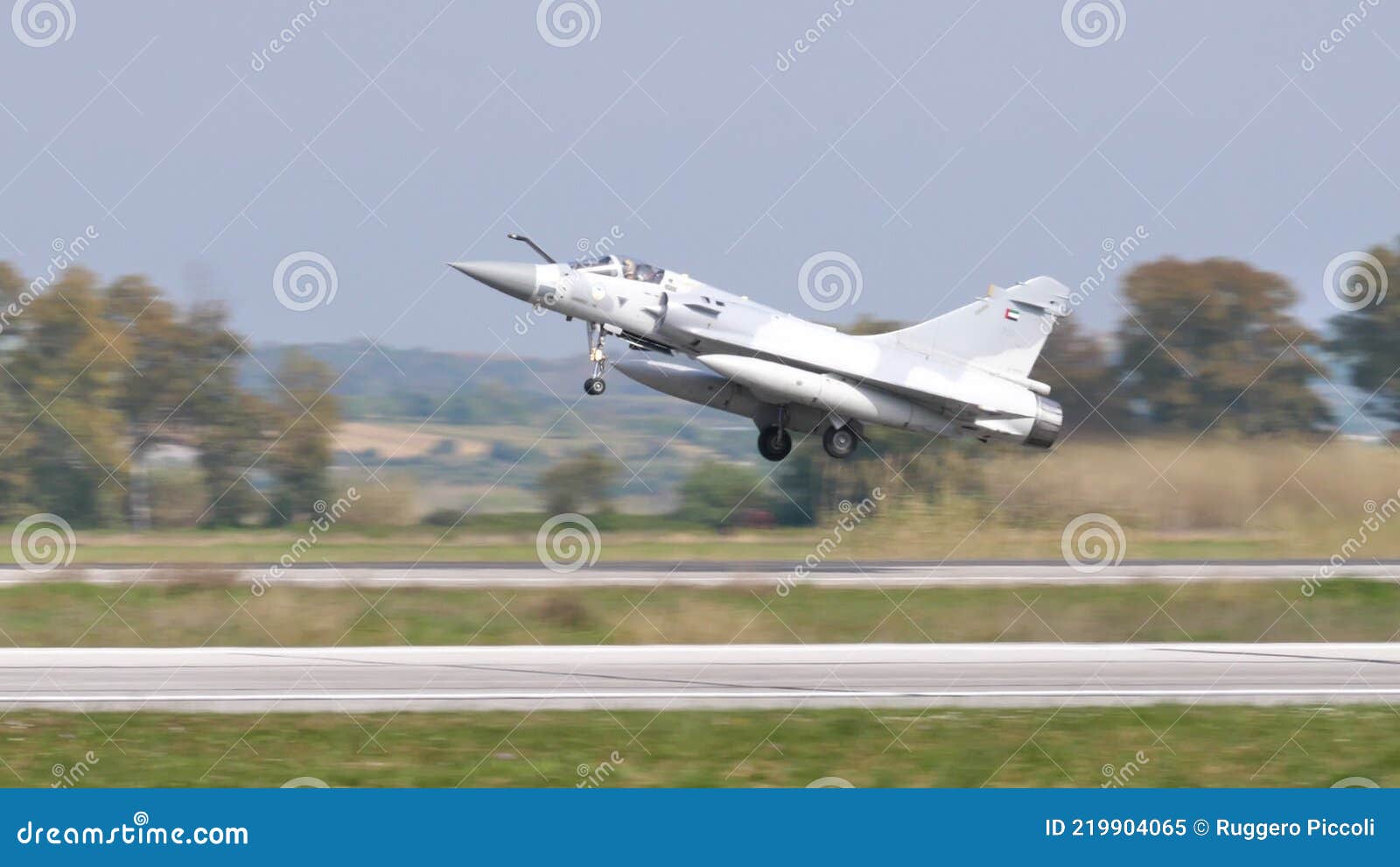 High Performance Take Off of a Single Jet Engine Warplane Stock Video ...