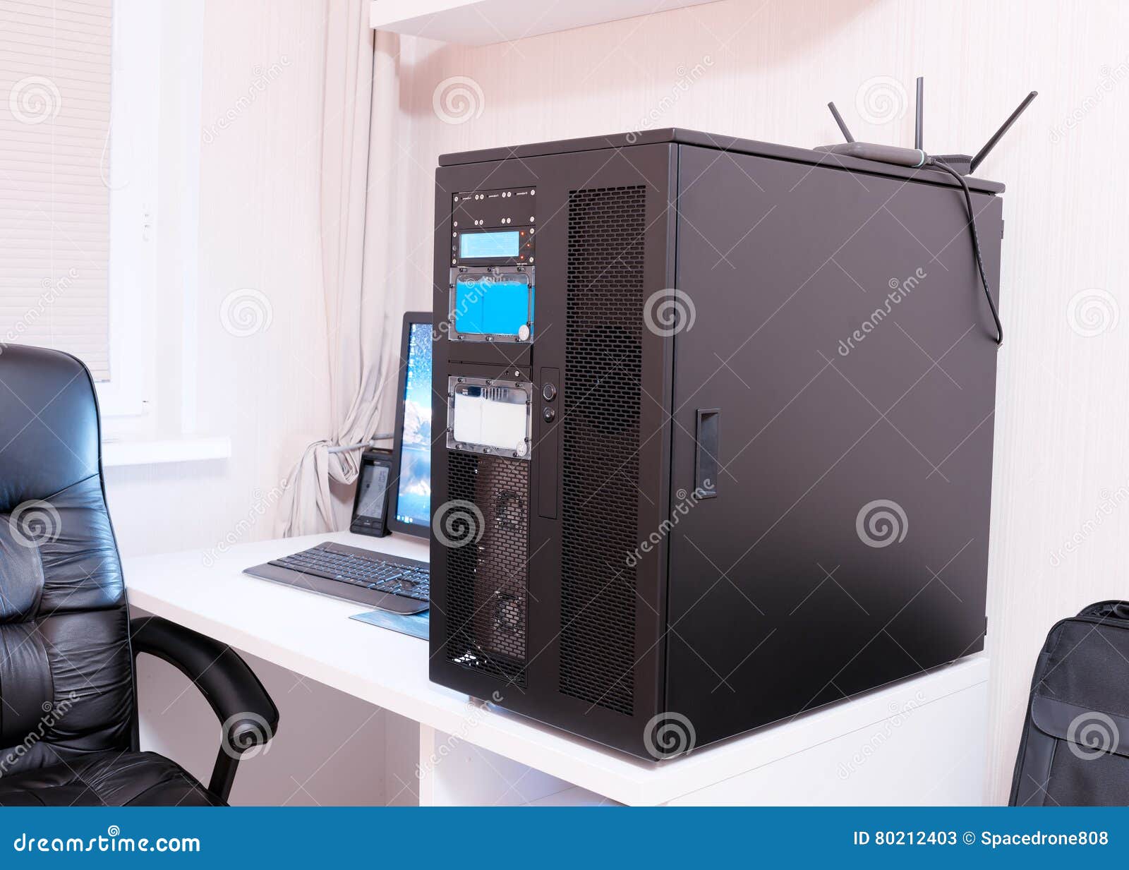 High Performance Workstation Computer Background Stock Image - Image of ...