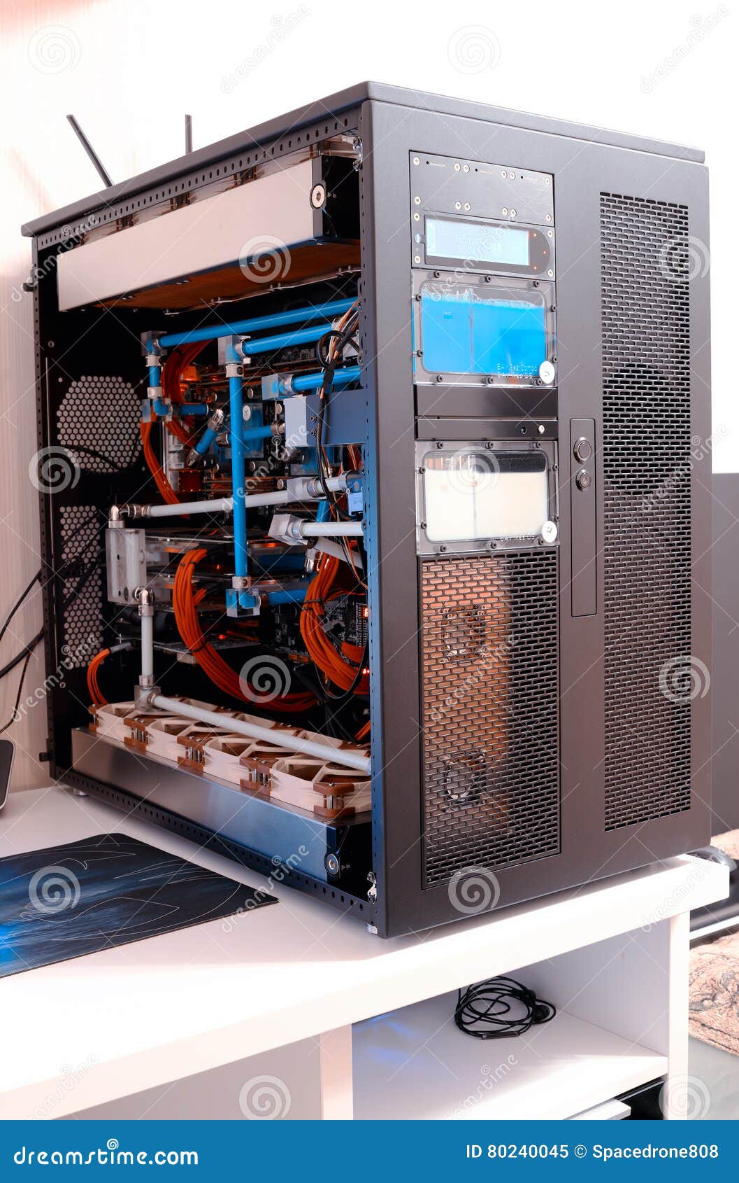 High Performance Workstation Computer Background Stock Image - Image of ...