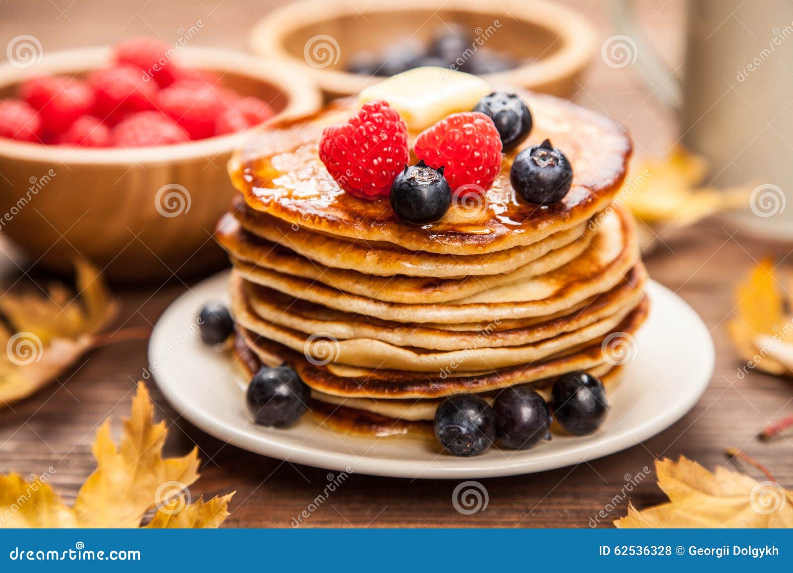 High Pile of Delicious Pancakes Stock Photo - Image of high, fresh ...