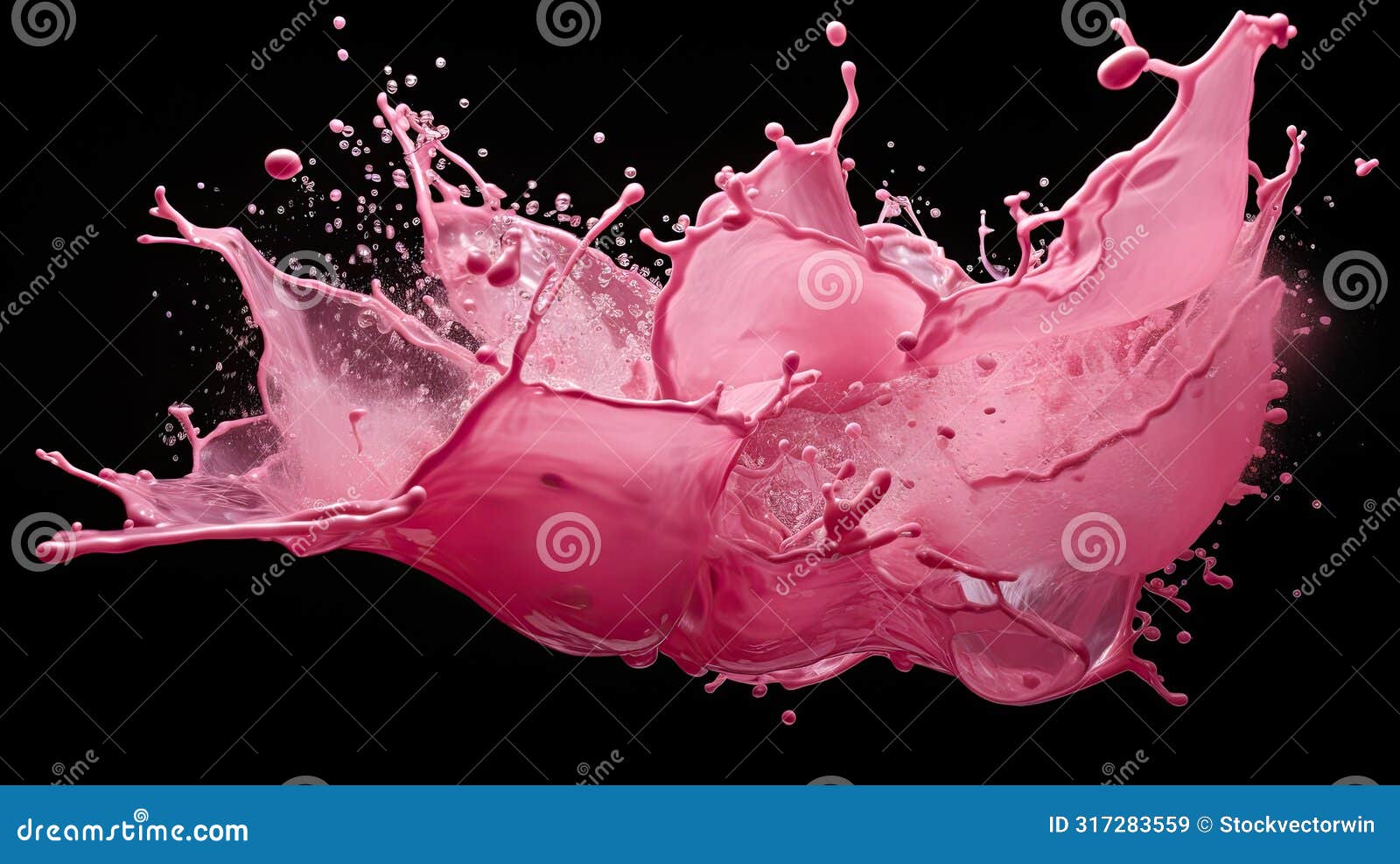 High pink liquid splash stock illustration. Illustration of speed ...