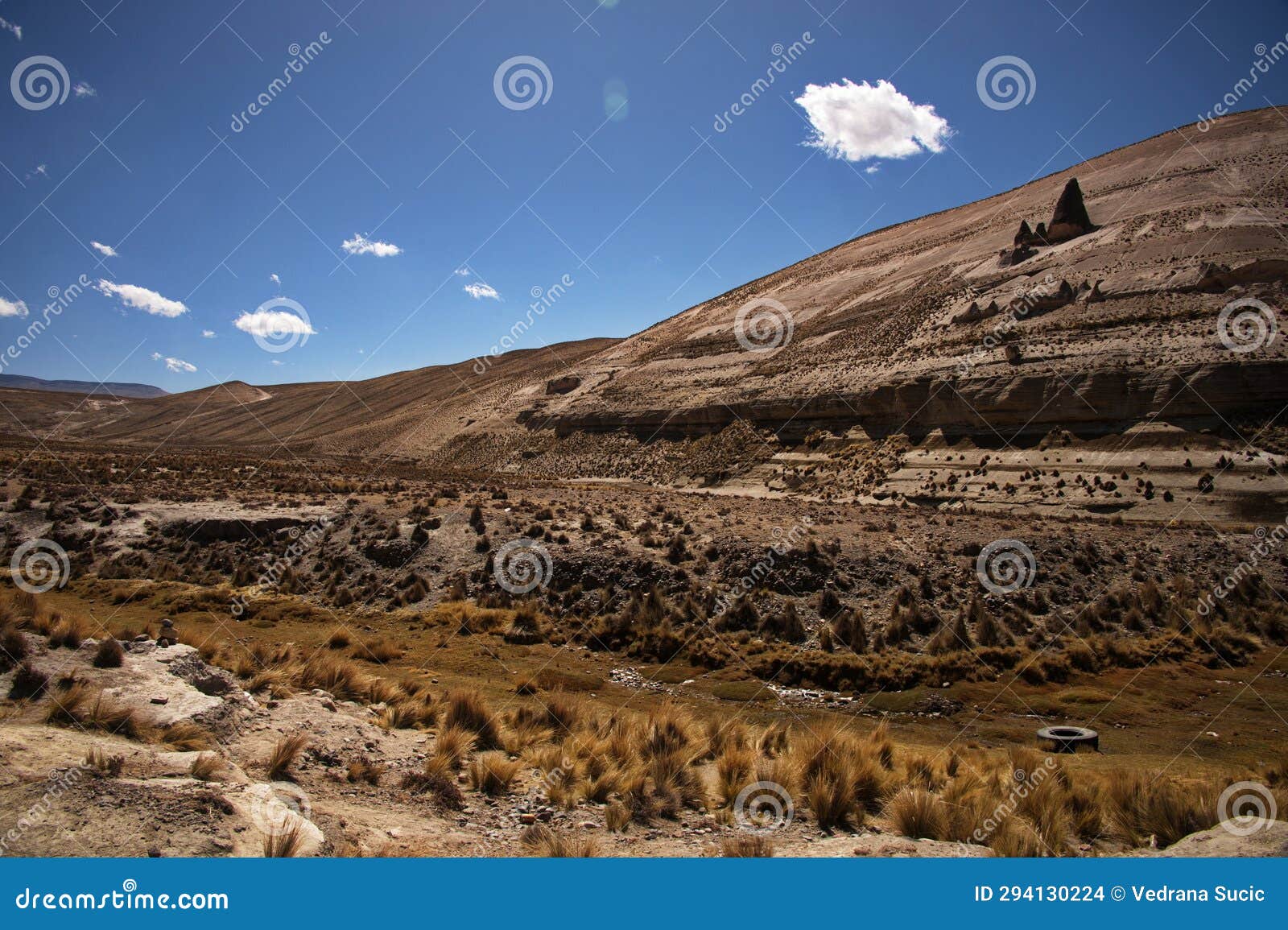 High Plain of Patahuasi, Peru with Its Gorgeous Sandstones Stock Photo ...