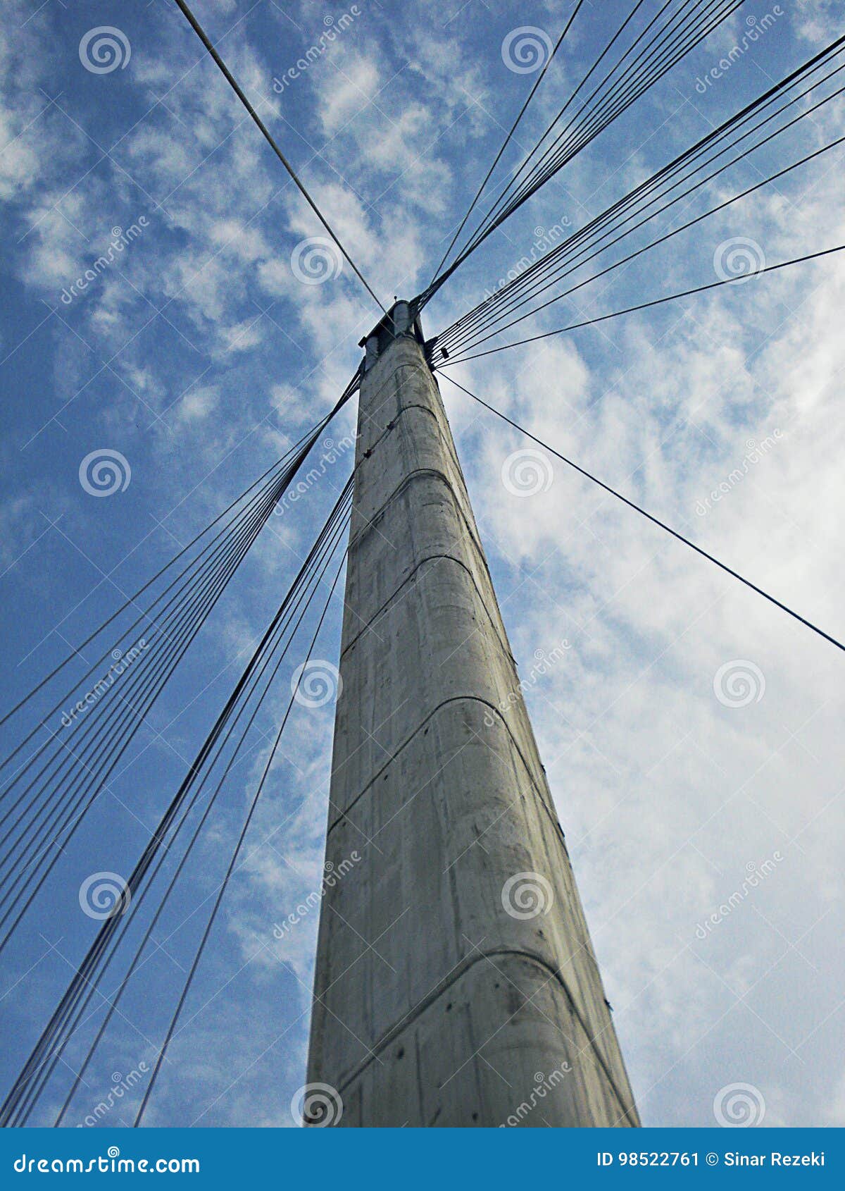 High pole stock image. Image of pole, support, high, crossing - 98522761