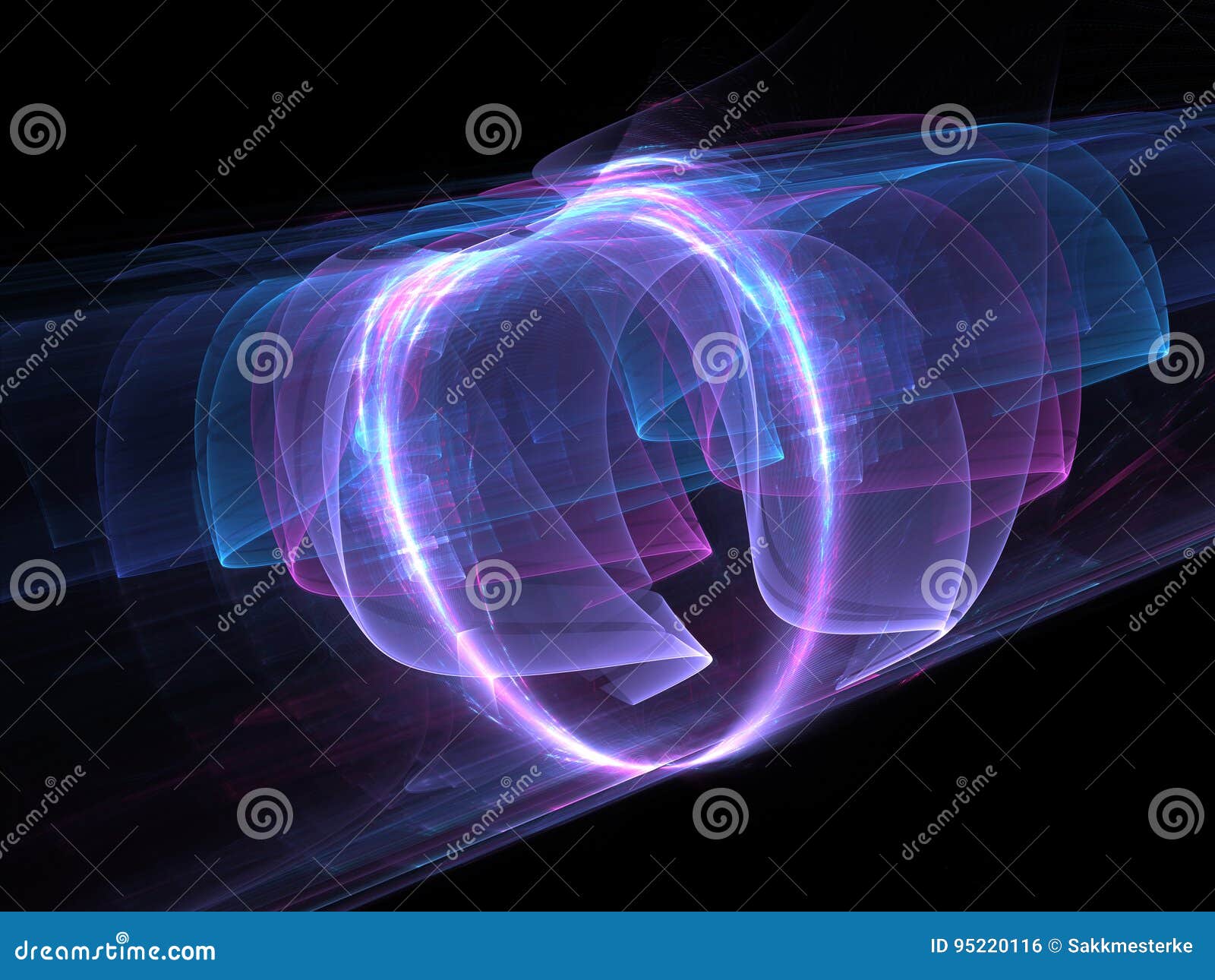 High Power Electomagnetic Energy Field Stock Illustration ...