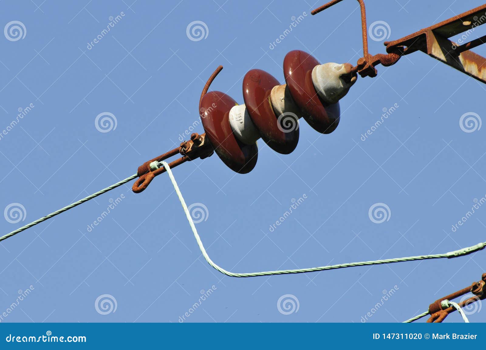 HIGH POWER ELECTRIC CABLE INSULATOR Stock Photo - Image of background ...