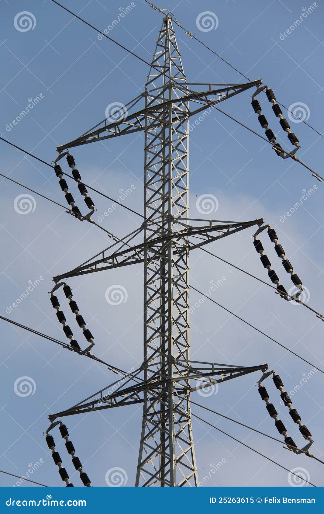High Power Electric Line stock image. Image of distribution - 25263615