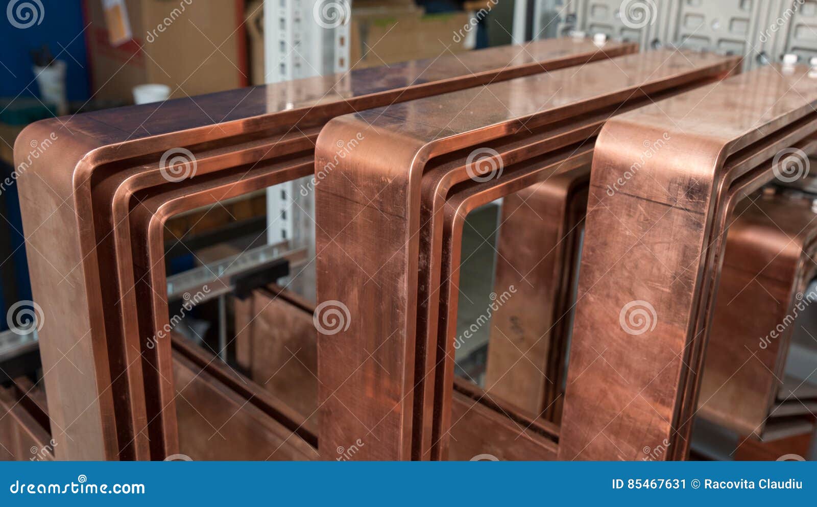 High Power Electrical Board with Copper Bars Stock Image - Image of ...
