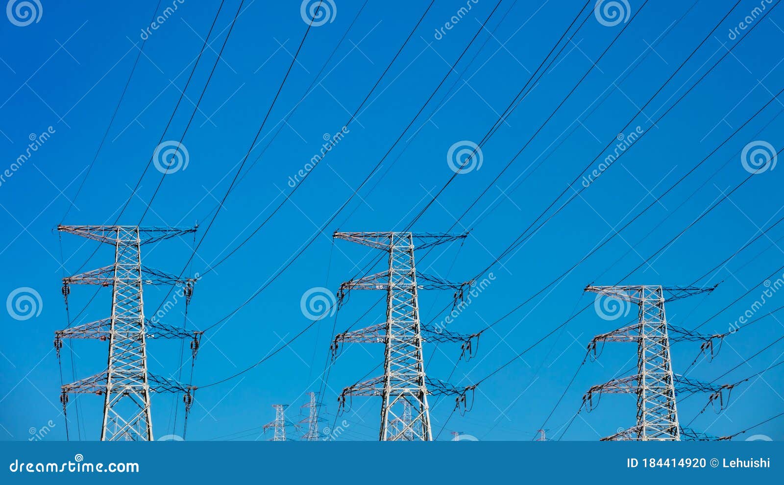 High-power Tower Power Transmission System.High Voltage Transmission ...