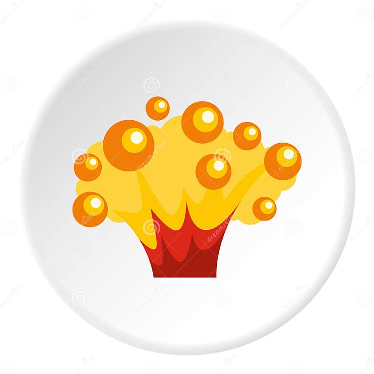 High Power Explosion Icon Circle Stock Vector - Illustration of blast ...