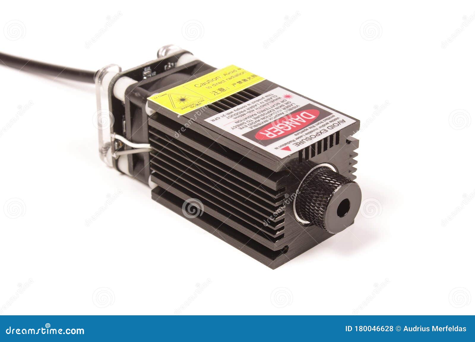 High Power Laser Isolated on the White Stock Photo - Image of science ...