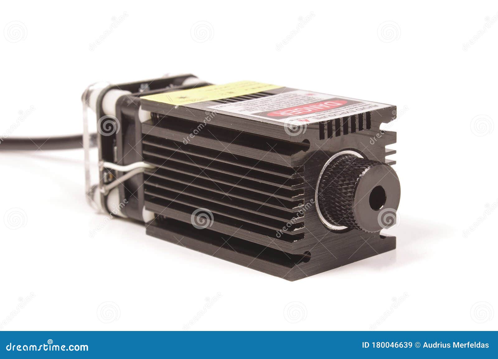 High Power Laser Isolated on the White Stock Image - Image of ...