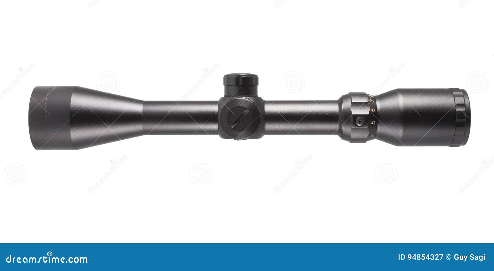 High power rifle scope stock image. Image of aluminim - 94854327