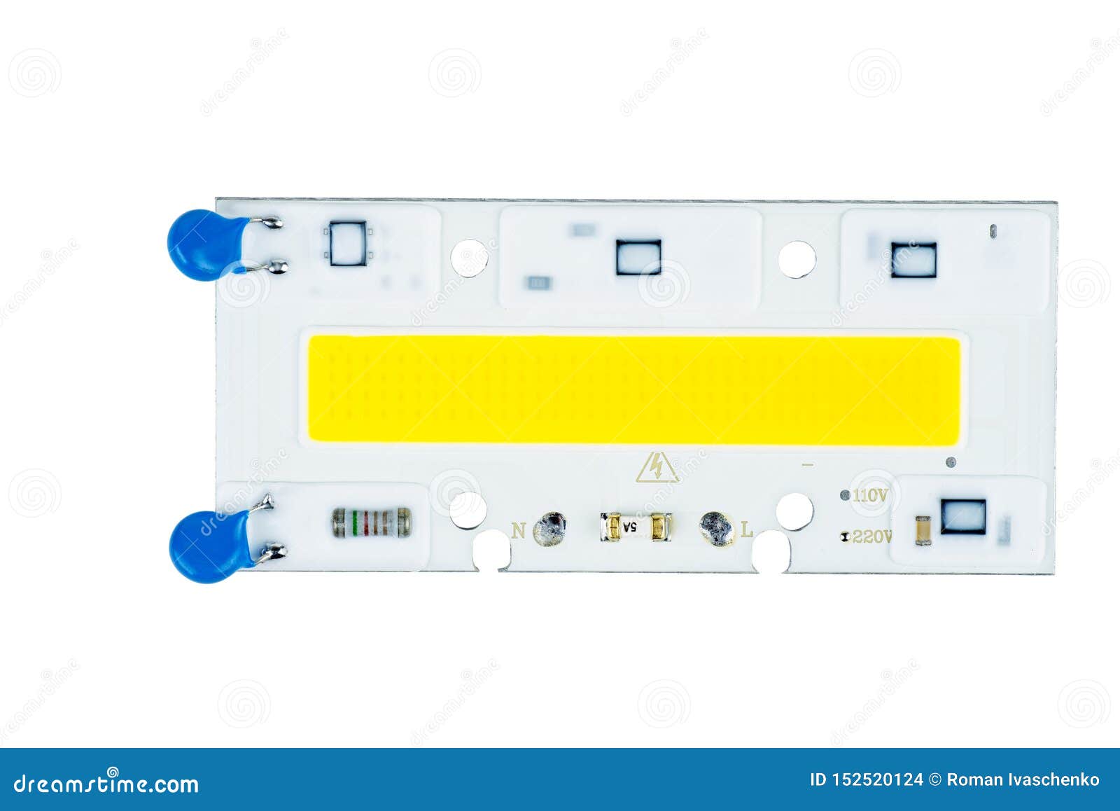 High Power SMD White Lighting LED Assembly Stock Photo - Image of ...